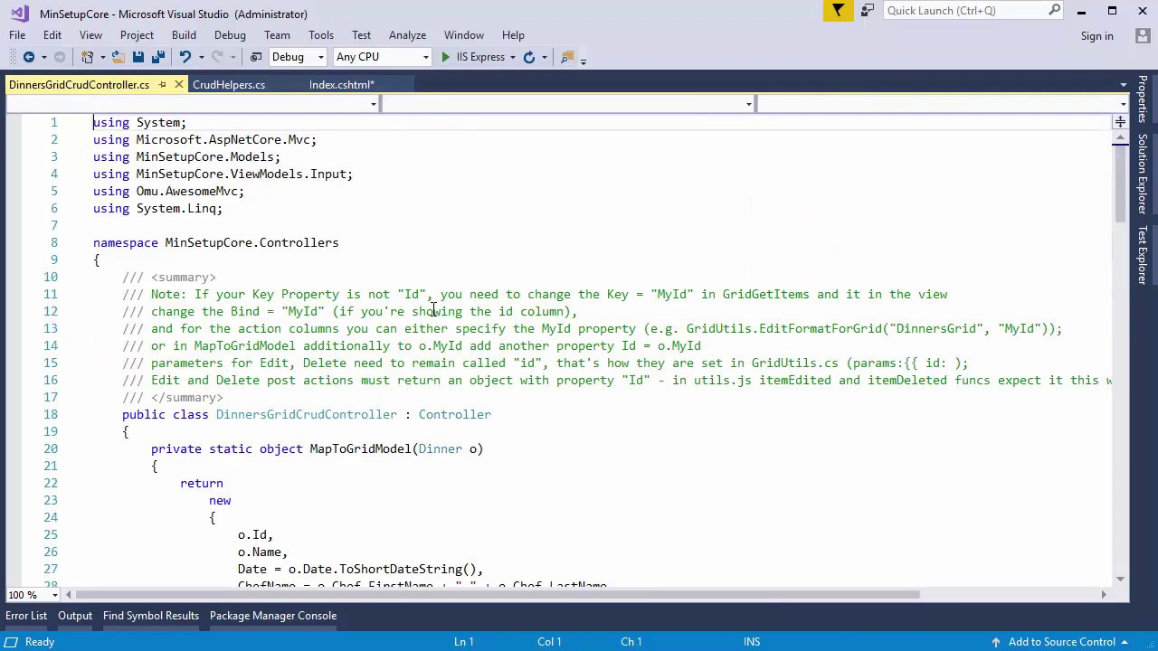 Grid Inline Editing Tutorial Core Mvc Awesome Youtube