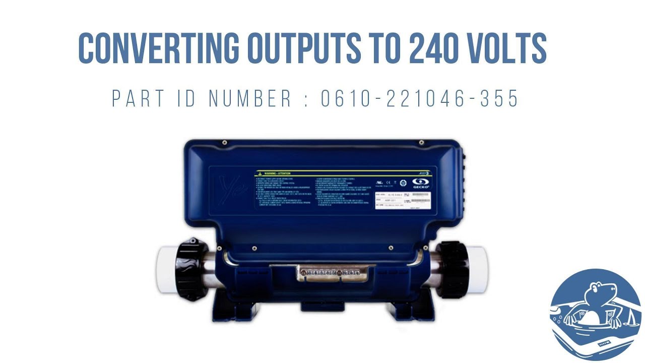 IN.YE-5-NA Spa pack part id 0610-221046-355 Outputs(120v VS 240v) - YouTube