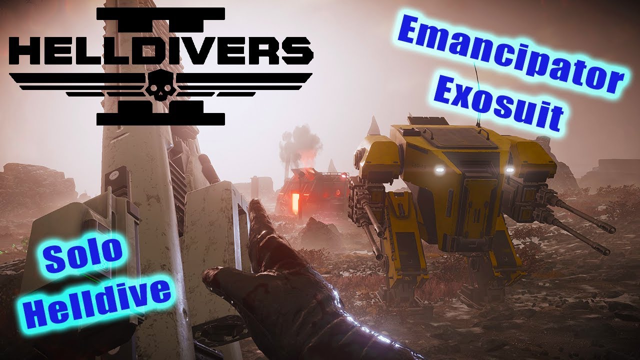 Helldivers 2 - Is The Emancipator Exosuit Good Against Automatons? (Solo Helldive) (All Clear ...