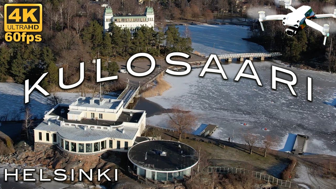 HELSINKI KULOSAAREN CASINO 🇫🇮 Wihuri linna ja Mustikkamaa 🚁 Drone meri ...