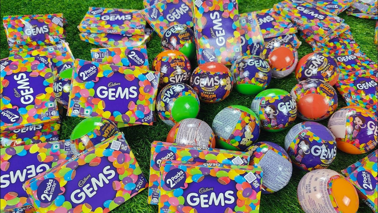 So many gems surprise balls - YouTube
