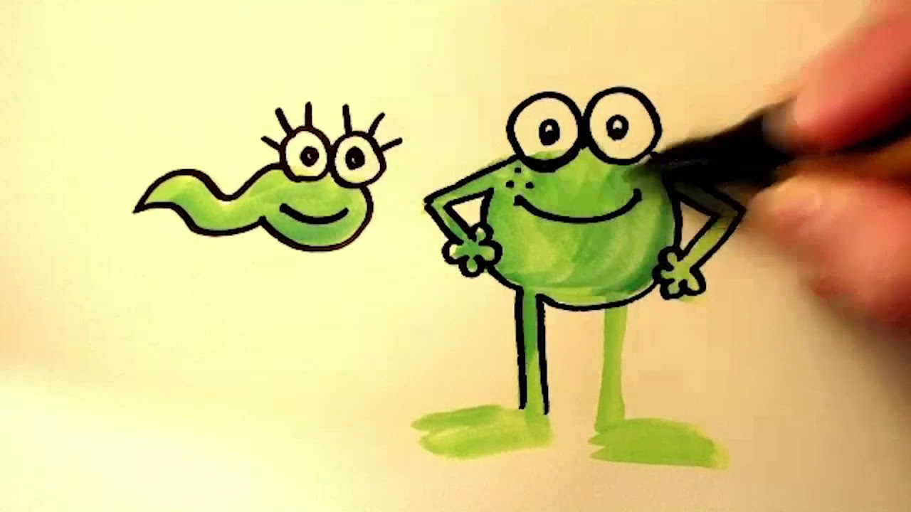 Dav Pilkey: Dav Pilkey Paints Molly and Melvin - YouTube