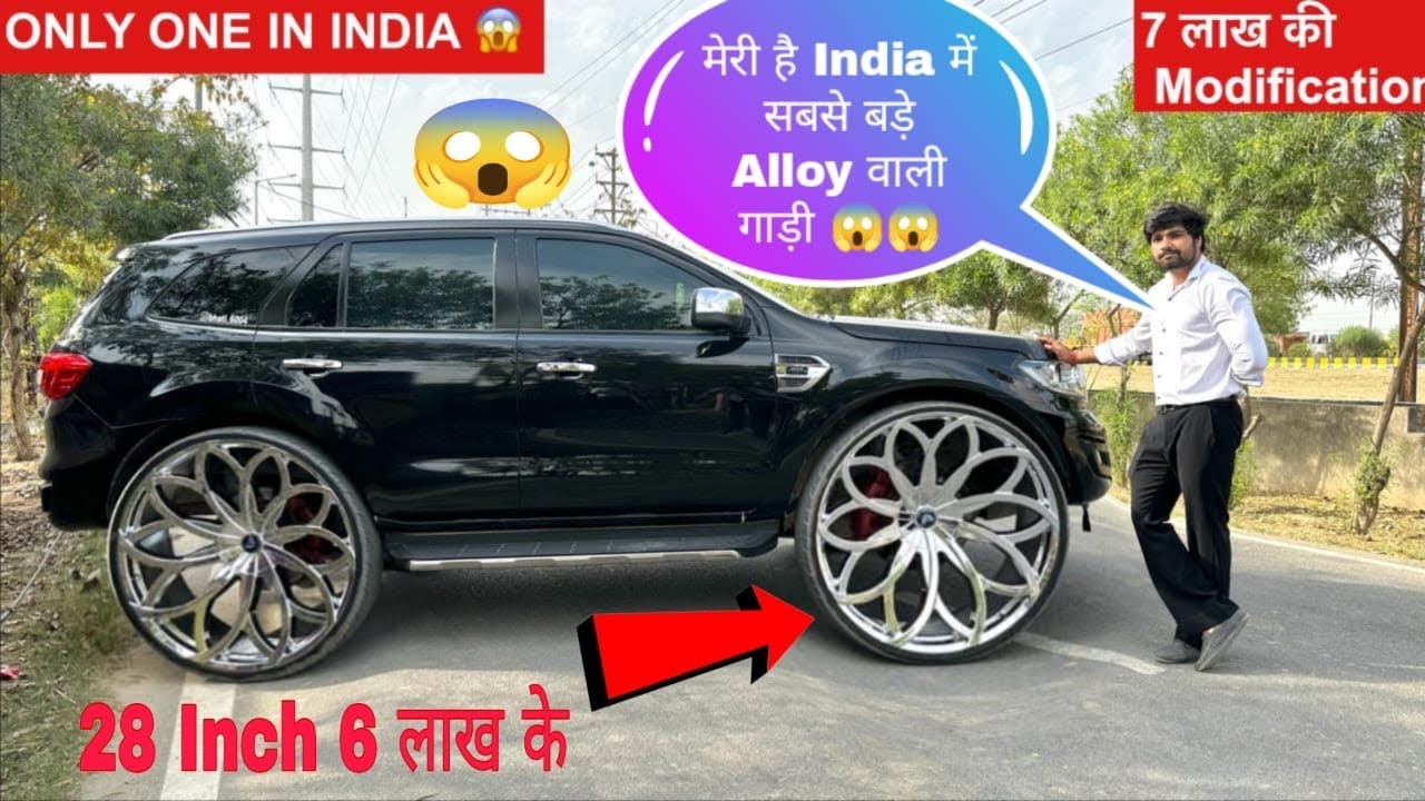 Endeavor 28 inch 😱| First time in india 6 लाख के Alloy Wheels🚀🔥 गाड़ी ...