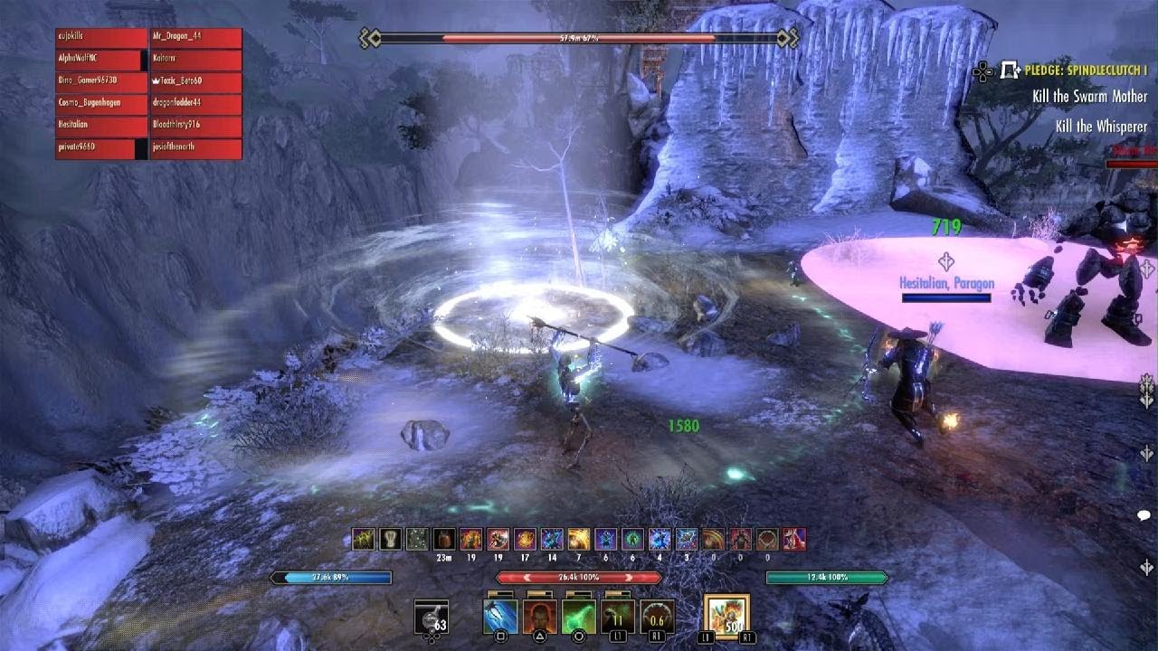 #ESO VSS Veteran Sunspire 1st Boss: Lokkestiiz - Warden Ice Healer Pov ...