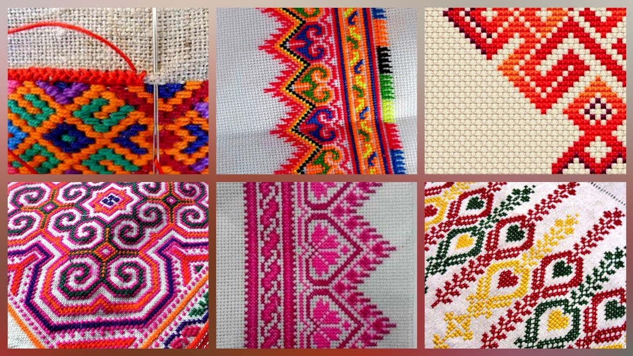 Beautiful and colour full cross stitch new design ideas - YouTube