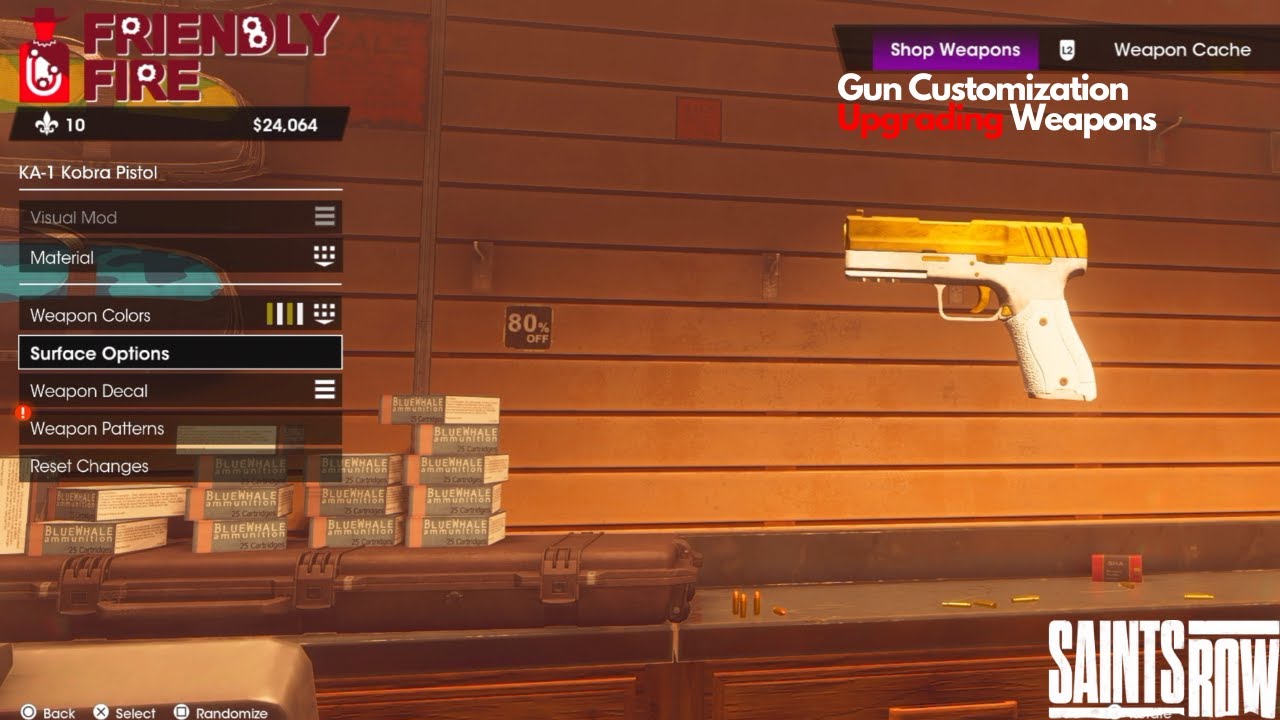 Gun Customization Saints Row Upgrading Weapons - YouTube