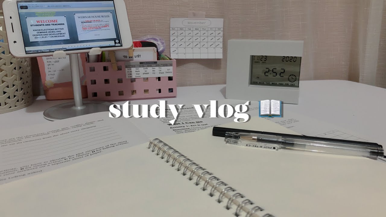 📕a chill day study vlog - YouTube