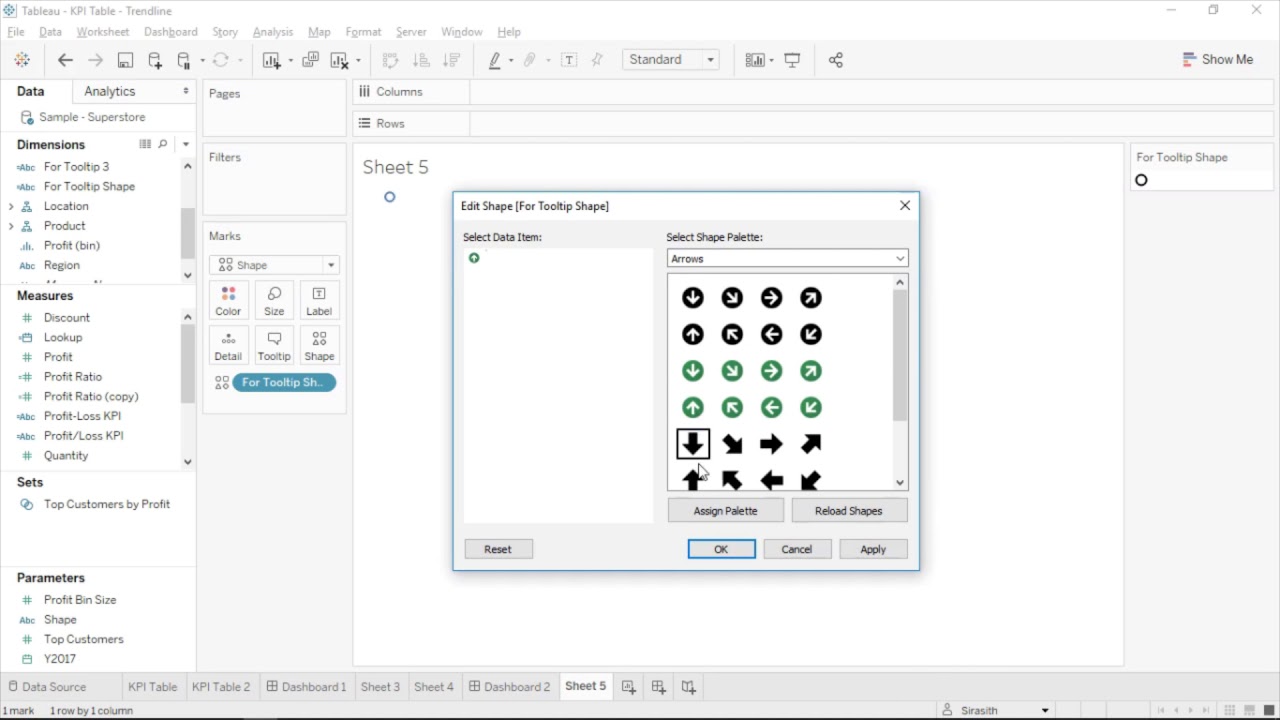Tableau Intermediate Customising icons in charts - YouTube
