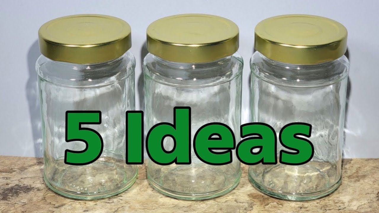 DIY / 5 Best Recycle Ideas From Glass Jars. - YouTube