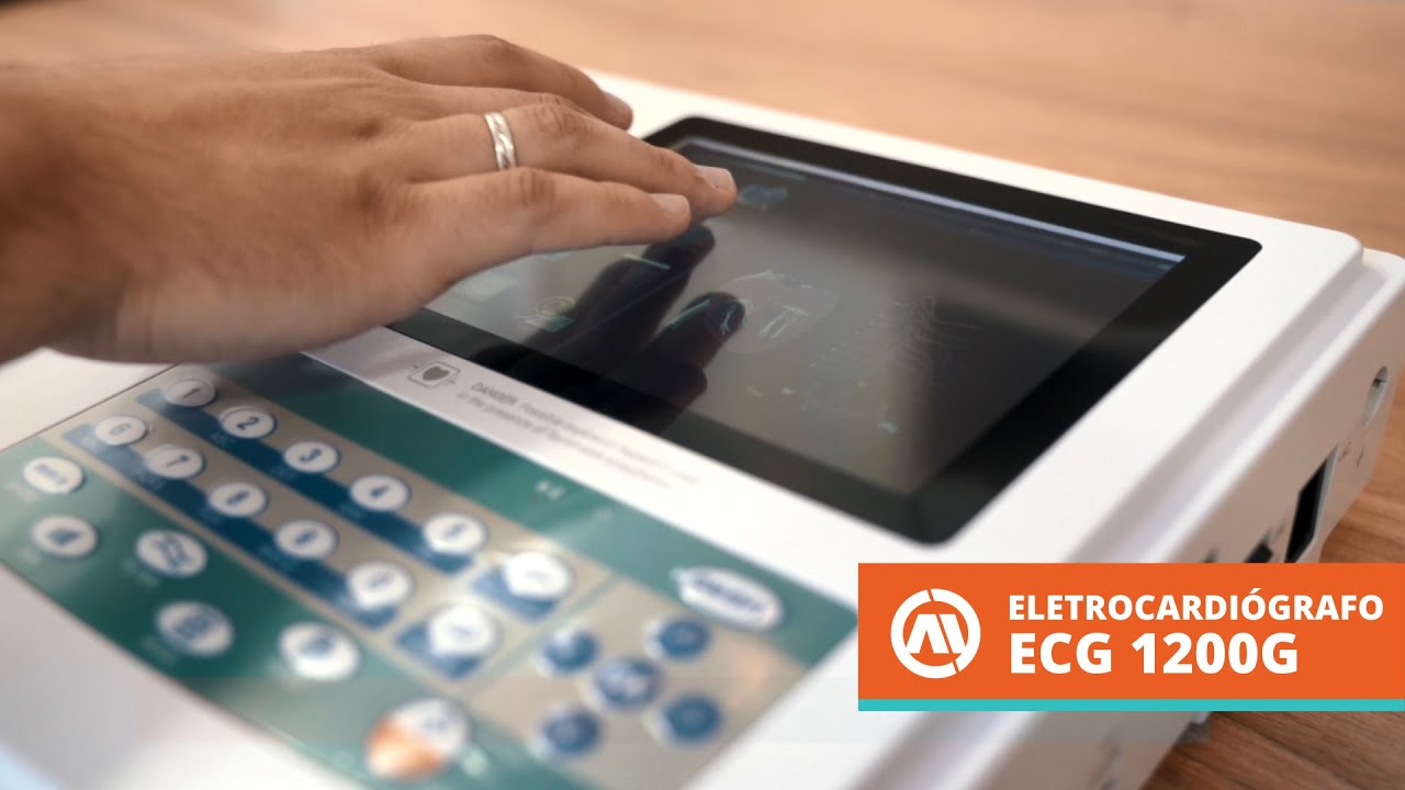 Eletrocardiógrafo ECG 1200G - YouTube