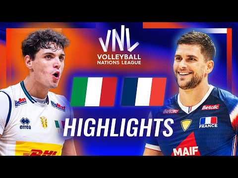 Italy 🇮🇹 vs. France 🇫🇷 - Highlights | Week 1 | Men's VNL 2026