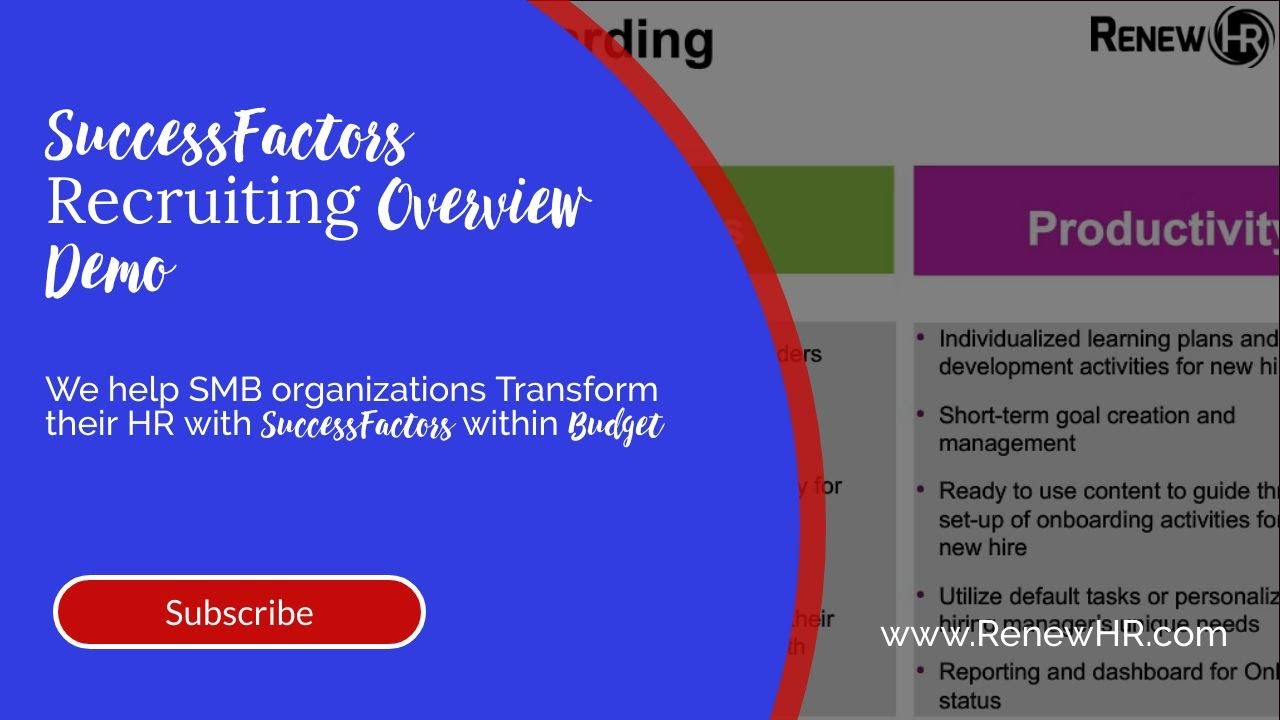 How to build a successful recruiting strategy with SAP SuccessFactors ...