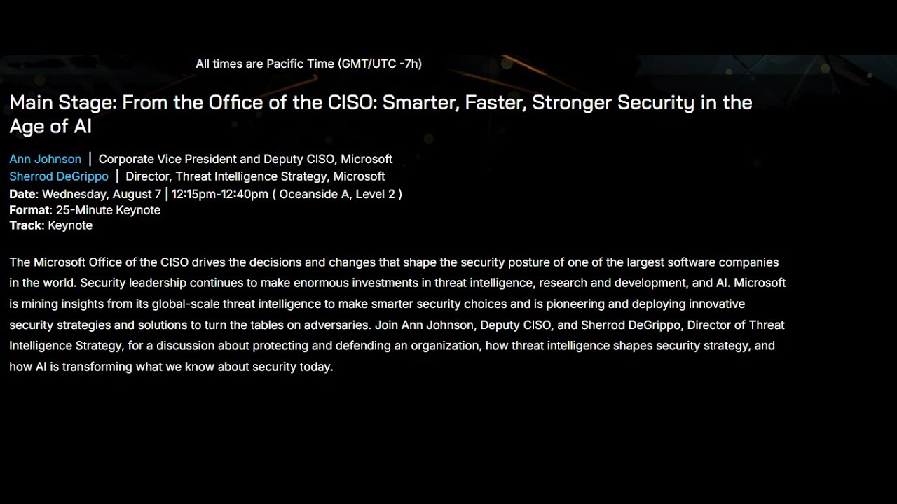 Main Stage: From the Office of the CISO: Smarter, Faster, Stronger ...