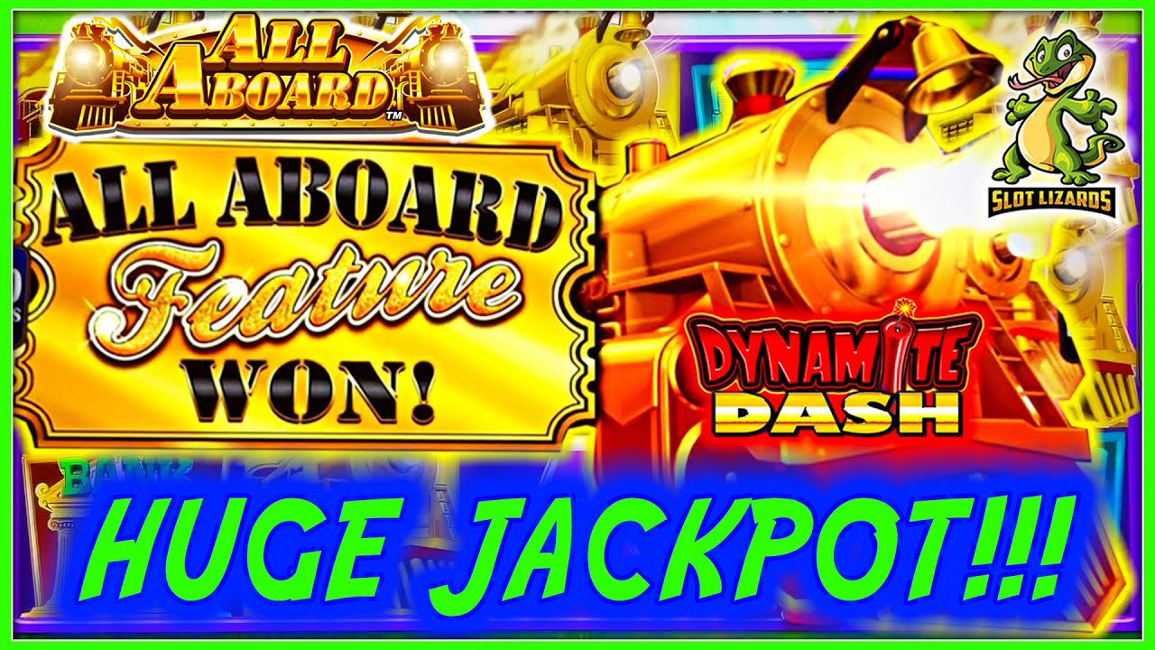 UNEXPECTED EPIC HUGE JACKPOT! All Aboard Dynamite Dash TRAIN TRAIN TRAIN - YouTube