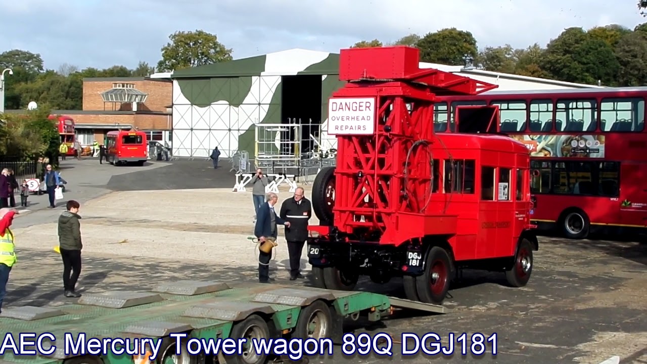 London Transport AEC Mercury Tower Wagon DGJ181 - YouTube