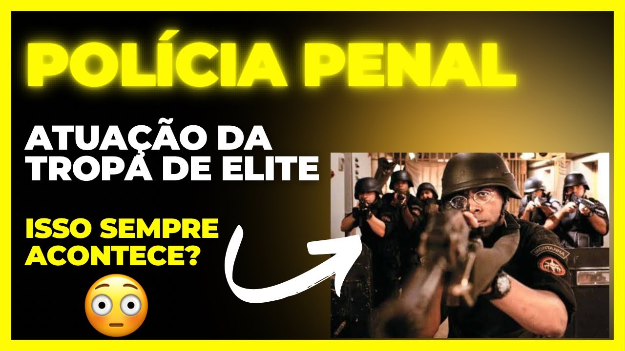 Atuação da Tropa de Elite da POLÍCIA PENAL. Essa é uma rotina normal ...