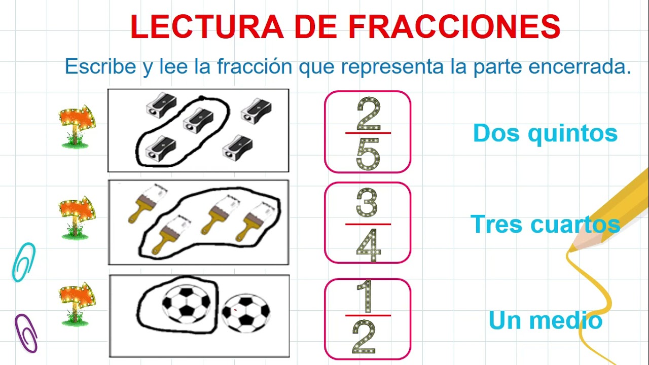 FRACCIONES - LECTURA Y ESCRITURA - YouTube