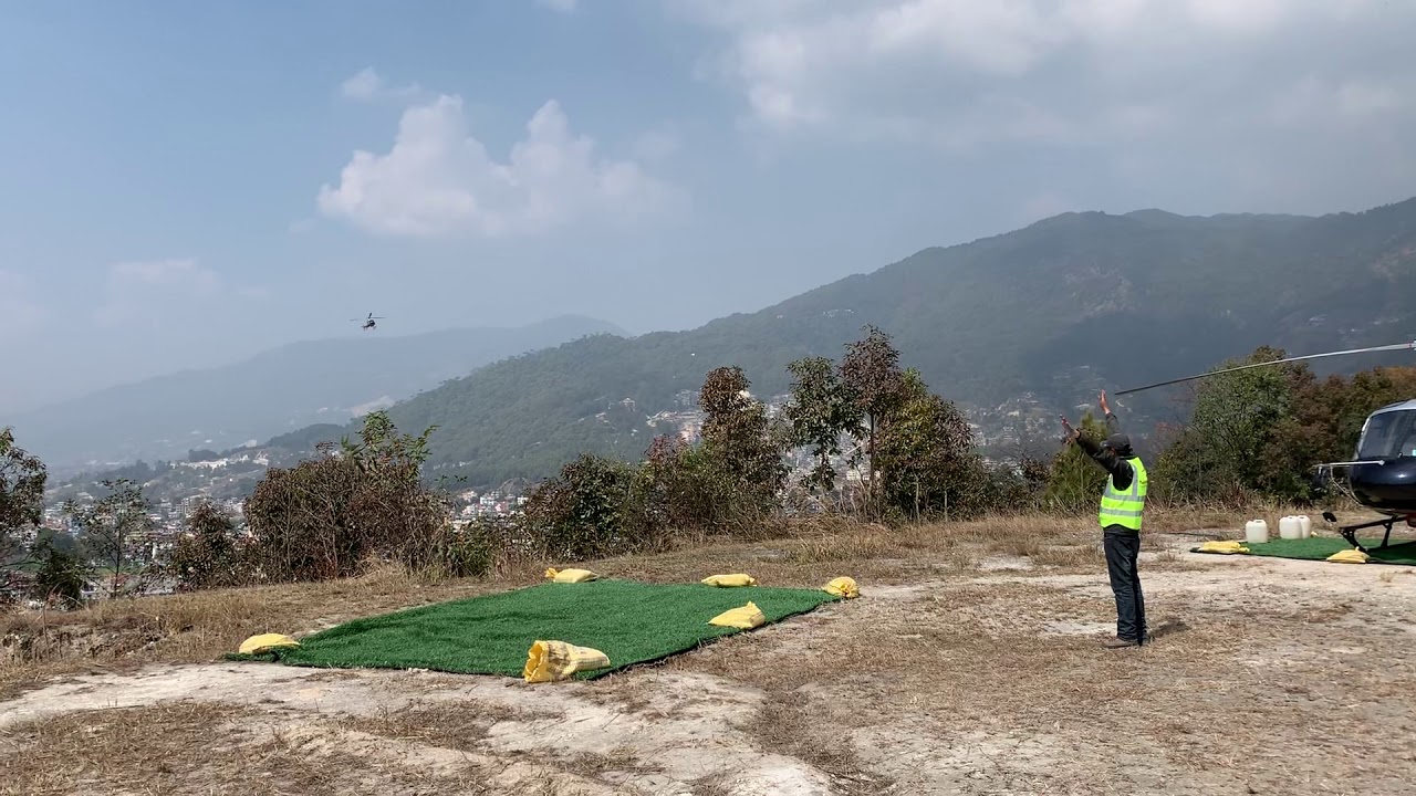 Kathmandu | Helicopter Marshalling | Landing Pt. 1 - YouTube