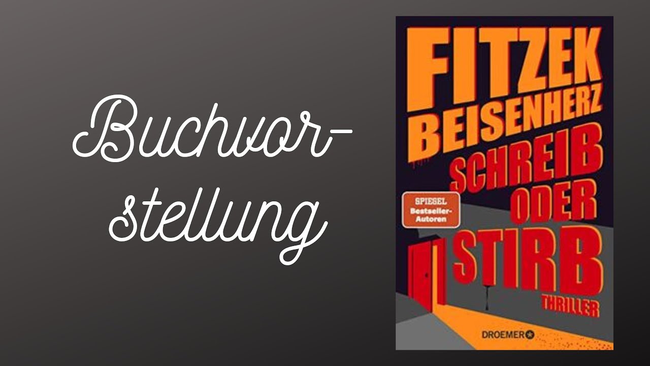 Buchvorstellung: "SCHREIB ODER STIRB" von SEBASTIAN FITZEK - YouTube