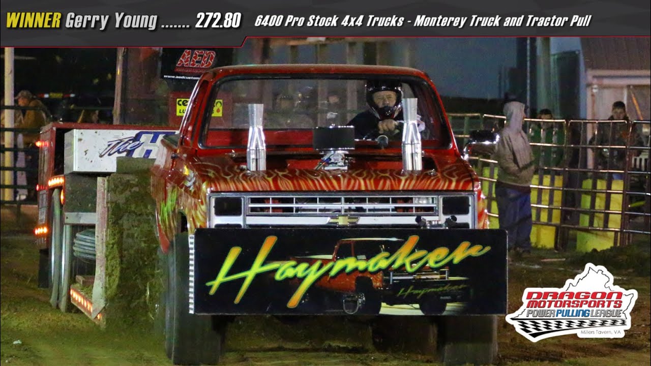 6400 Pro Stock 4x4 Trucks Pulling at Monterey May 14 2016 - YouTube