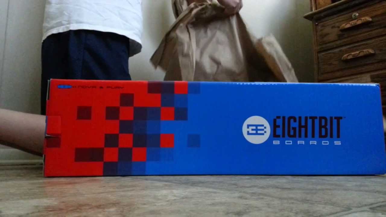 Eightbit 22" Retro skateboard/ Pennyboard - YouTube