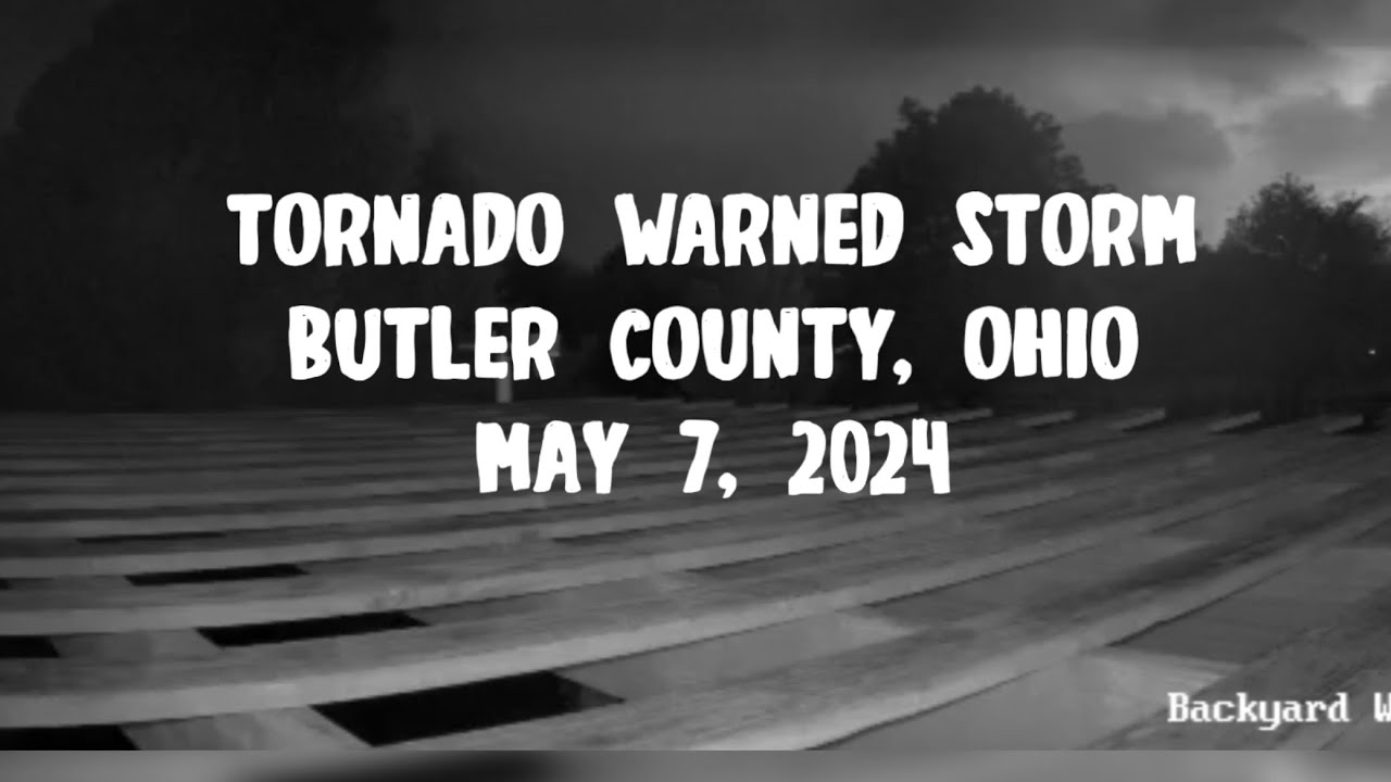 Tornado Warned Storm in Butler County, Ohio. May 7, 2024 - YouTube