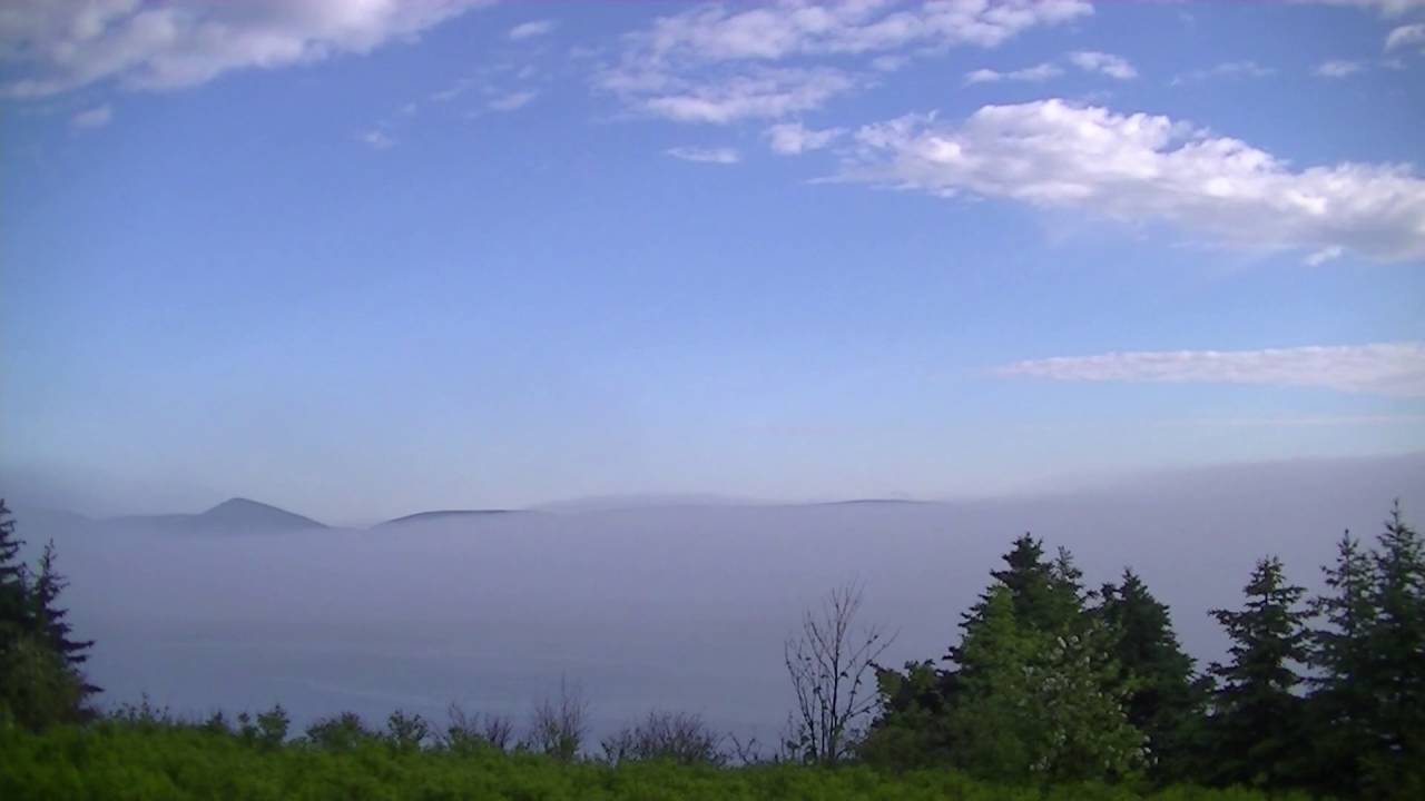 Smelt Brook Fog + Mid Clouds 20160623 - YouTube