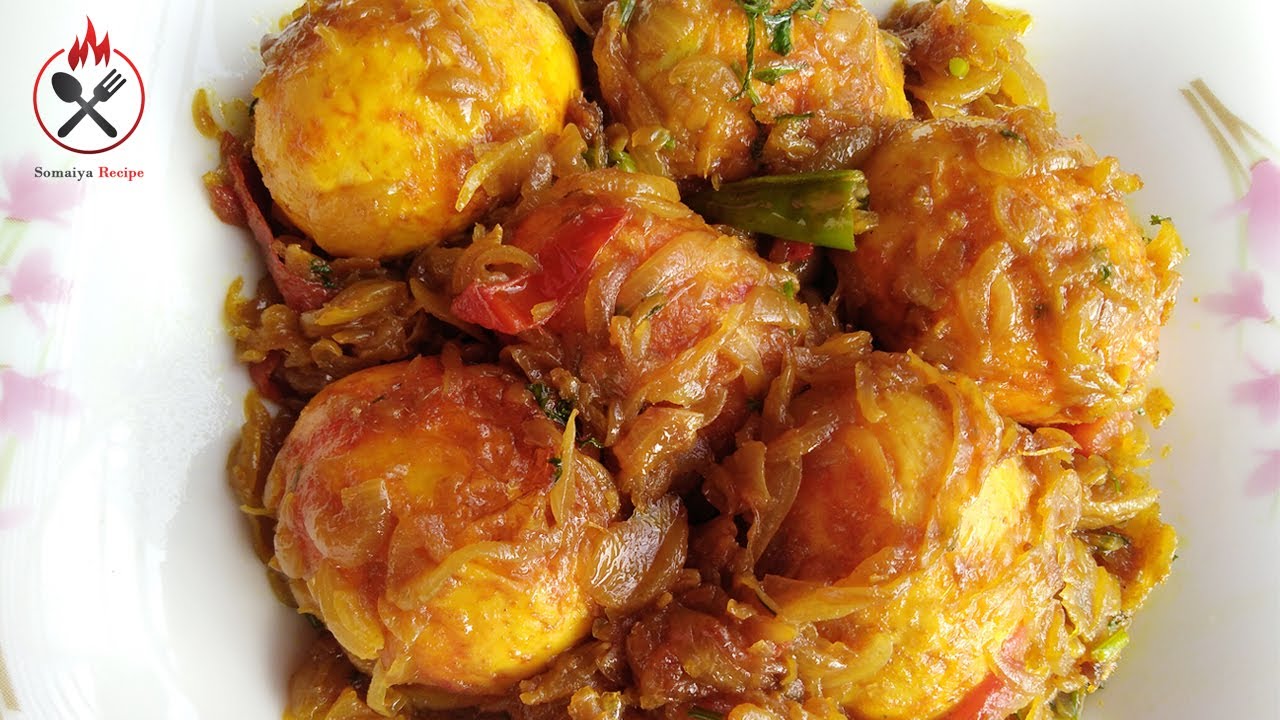 ডিম ভুনা রেসিপি || Easy Bengali Style Dim Vuna by Somaiya Recipe.Bangla ...