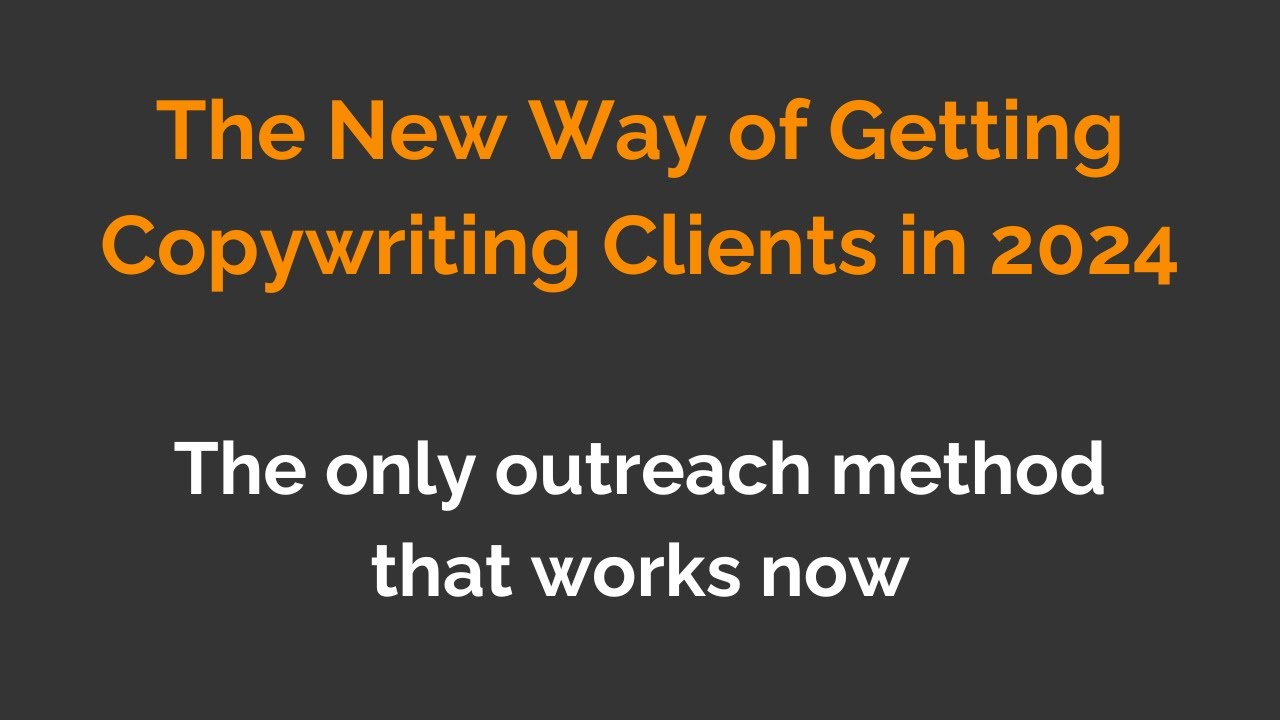 The Under-Used Copywriting Outreach Method That Will Quickly Land You a ...