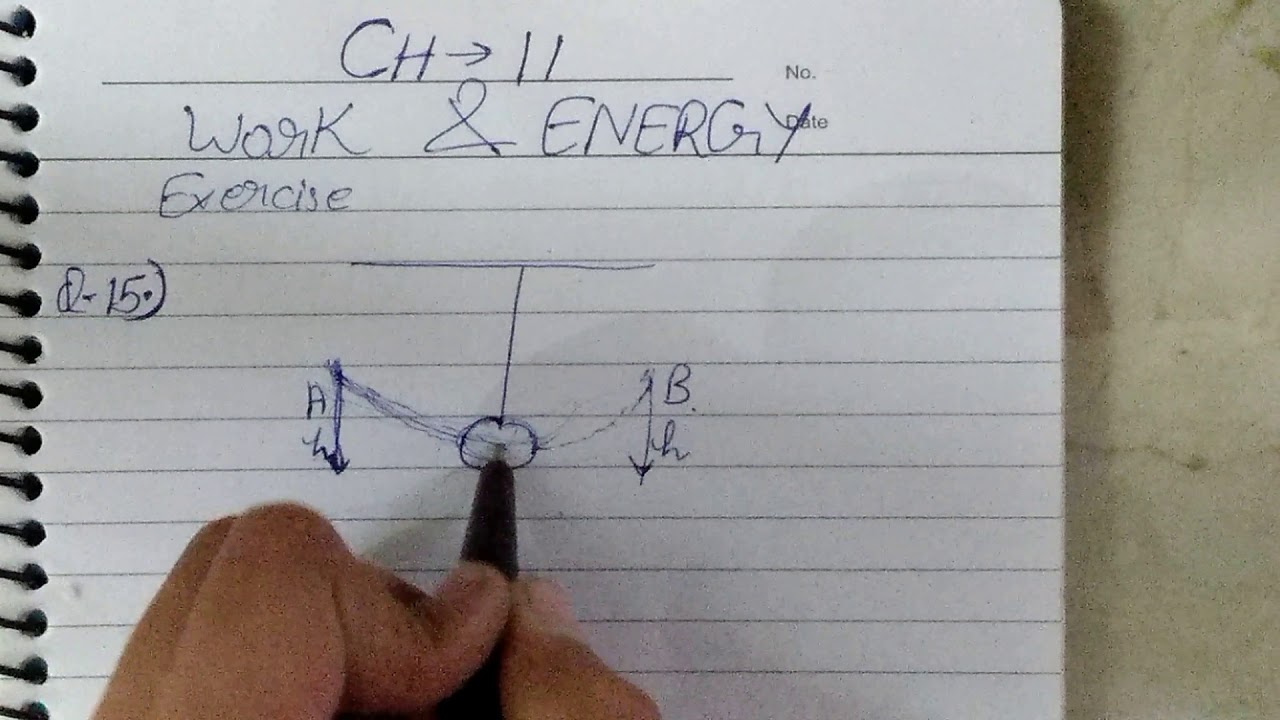 Class 9 Physic Ch 11 Work and energy Exercise q-15 - YouTube