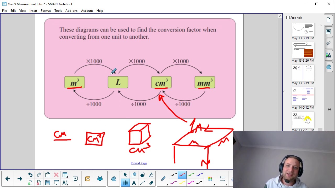 Year 9 Measurement: Converting Volume - YouTube