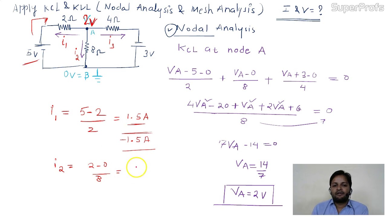 GATE EE/EC/IN Electrical Circuits Problems on KCL/KVL - YouTube