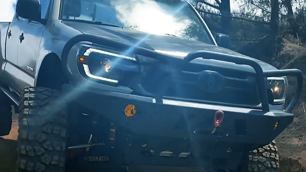 AERO Exhaust 2005 Tacoma Rock Crawler - YouTube