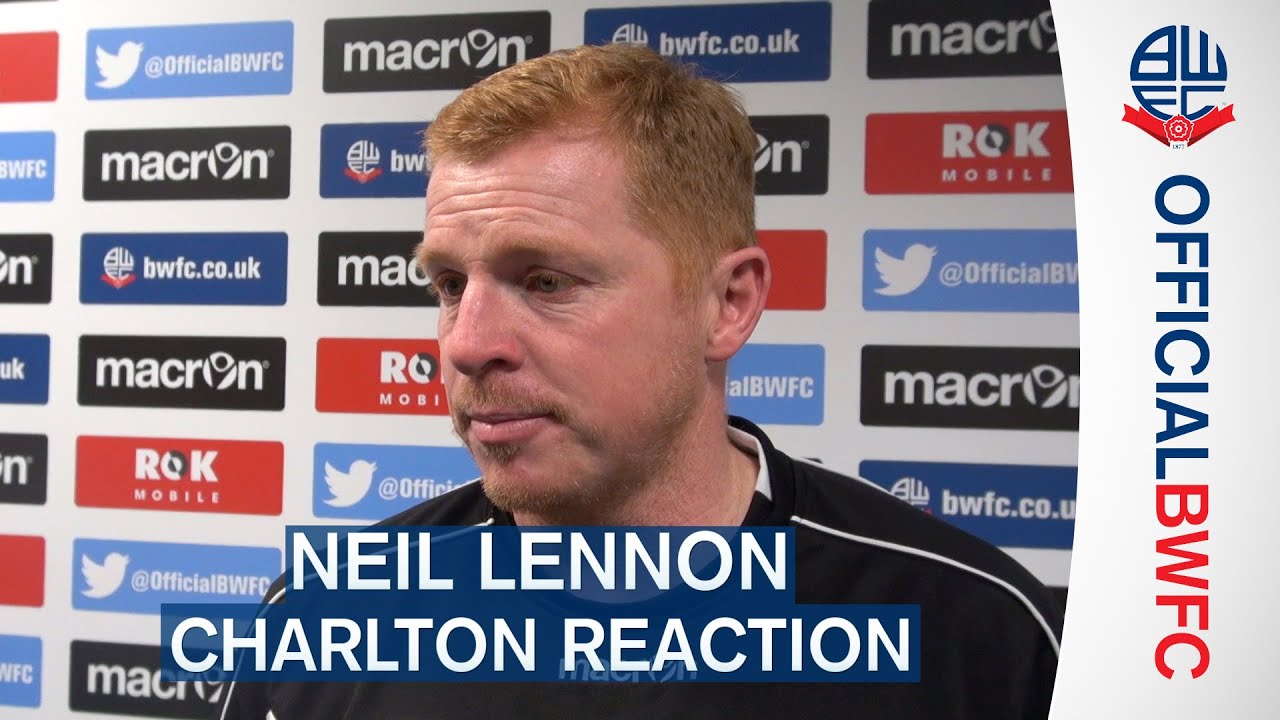 NEIL LENNON | Charlton reaction - YouTube