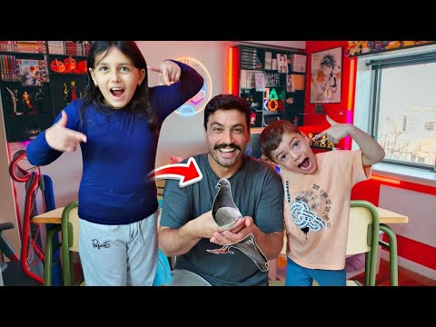 EVİMİZE GİZLİCE KUŞ GİRDİ 😨 YÜSRA ÇOK KORKTU !