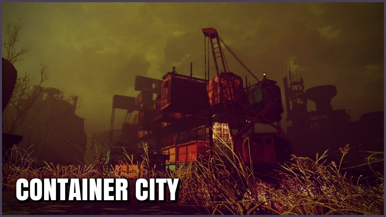 Fallout 4 Settlement Build | Container City (Modded Build Walkthrough ...