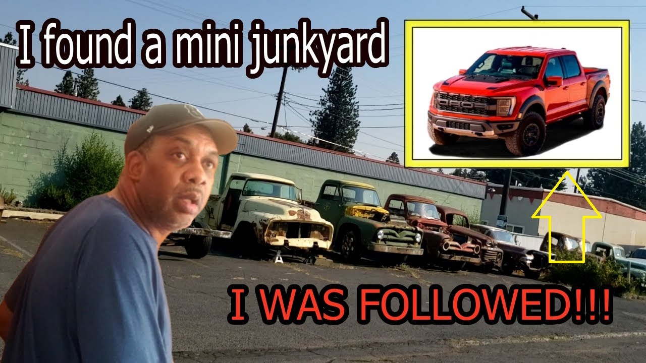 I found a Mini JUNKYARD. I was FOLLOWED!! [TERRIFYING!] - YouTube