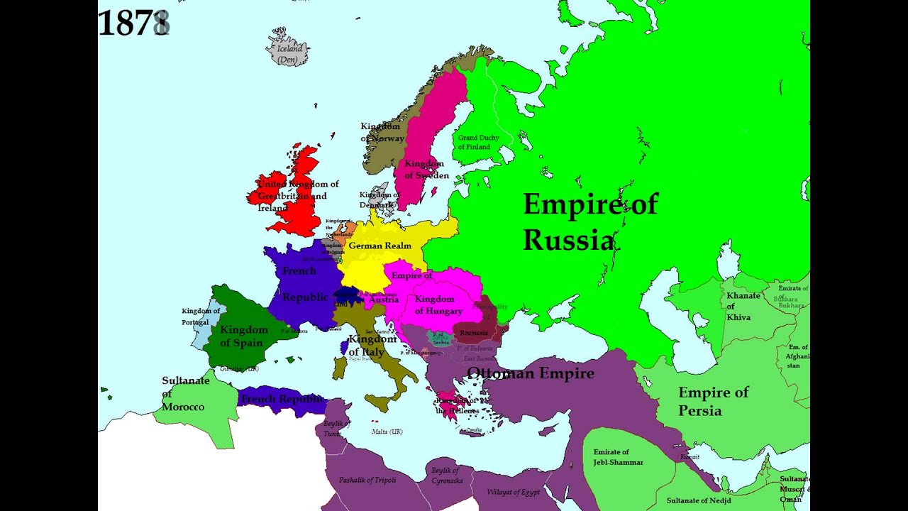 Historical Atlas of Europe medieval and modern - YouTube