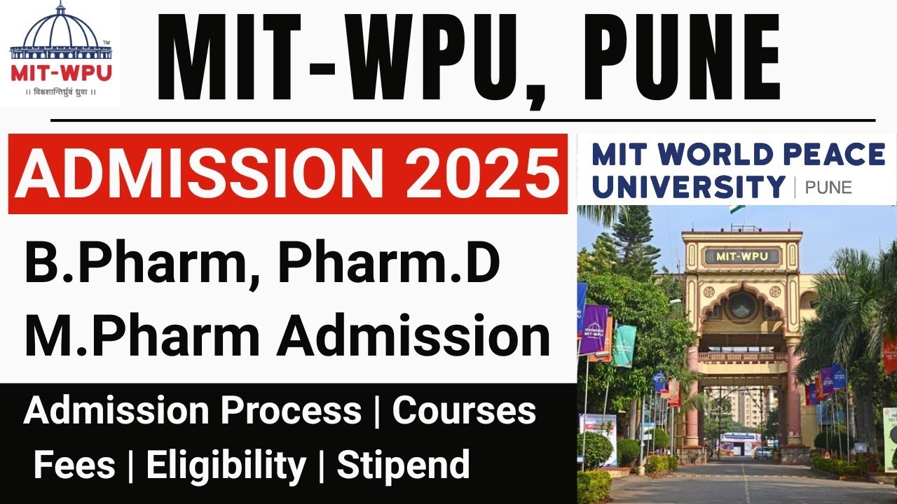 MIT Pune M Pharma Admission in 2025-26 For Non GPAT & GPAT Students ...