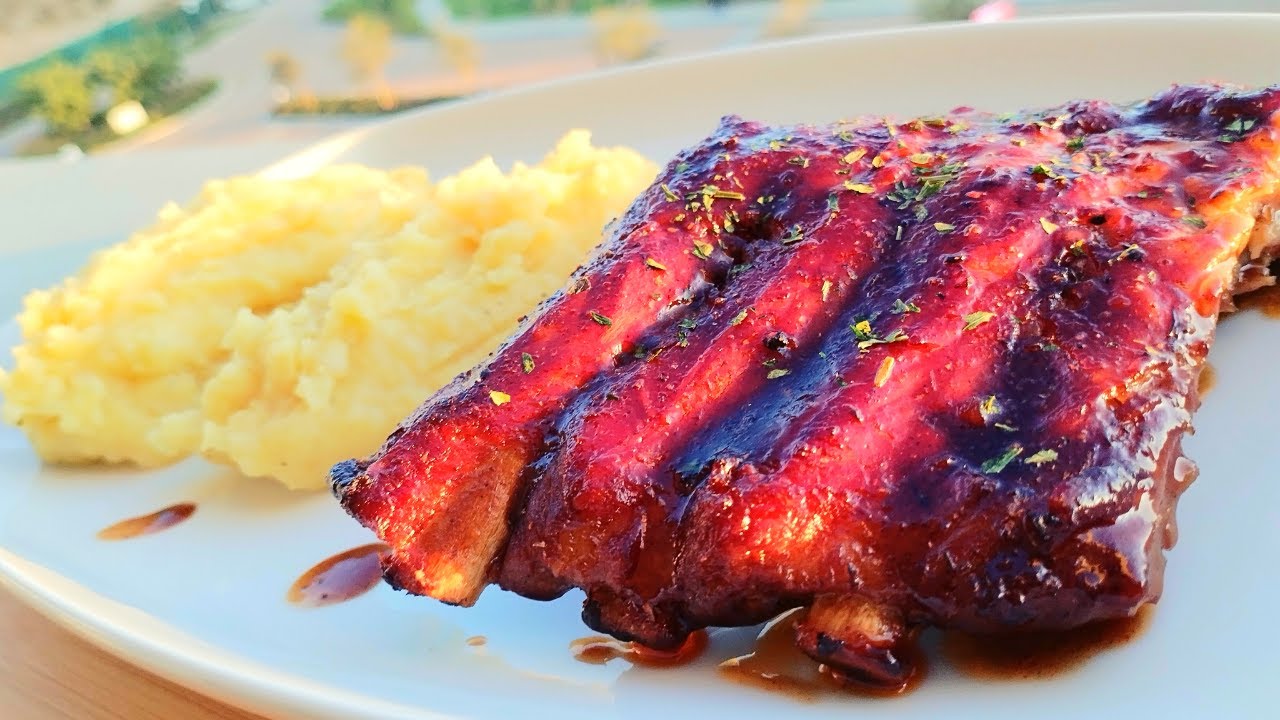 BBQ Pork Ribs || Mashed Potatoes - YouTube