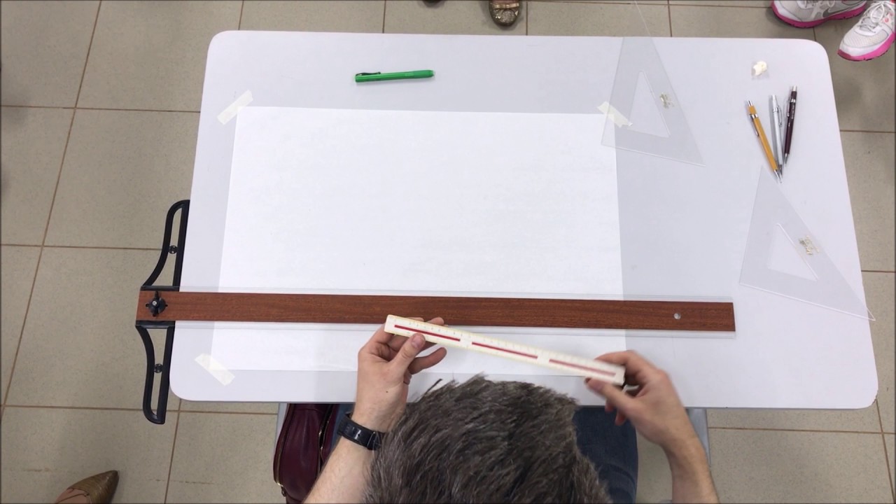 AULA 01- Uso da régua T, esquadros e lapiseiras- Prof. Arq. Cezar Rabel ...