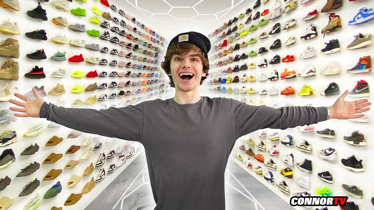 I BUILT A SNEAKER STORE! With over 800 pairs! - YouTube
