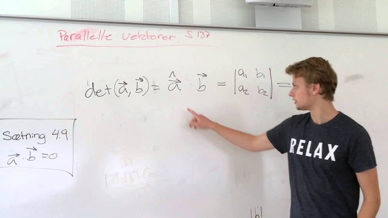 Parallelle vektorer sætning 5.4 side 137 - YouTube