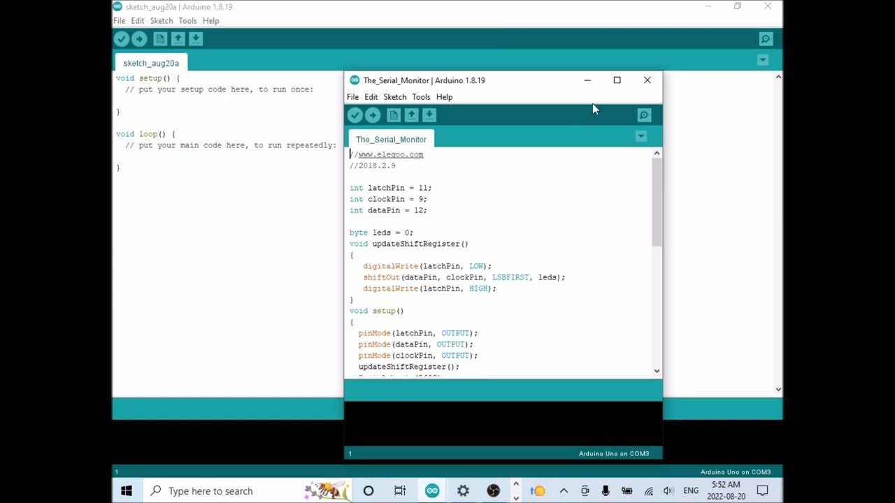 Arduino Introduction Lesson17 The Serial Monitor Youtube
