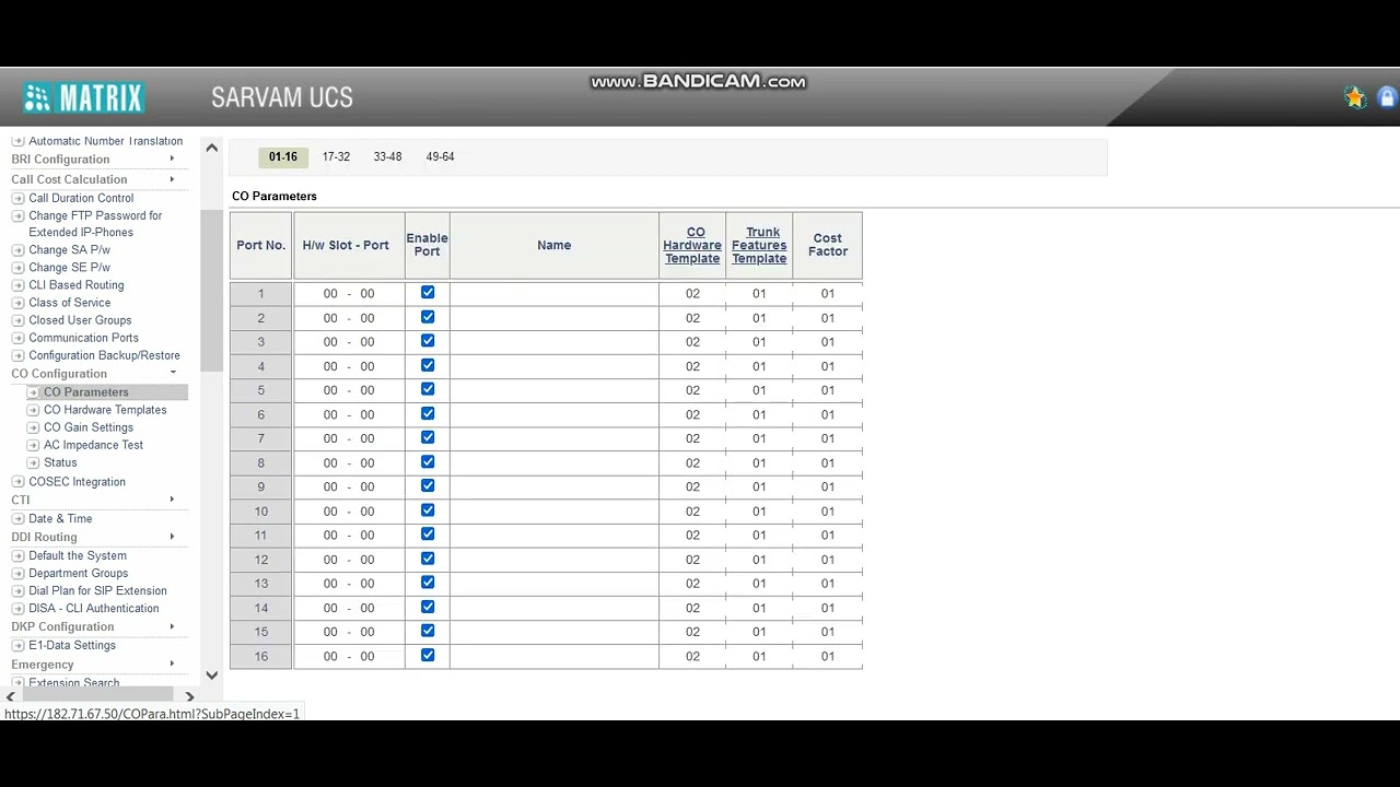 MATRIX IPPBX PROGRAMMING MENU PART 2 - YouTube