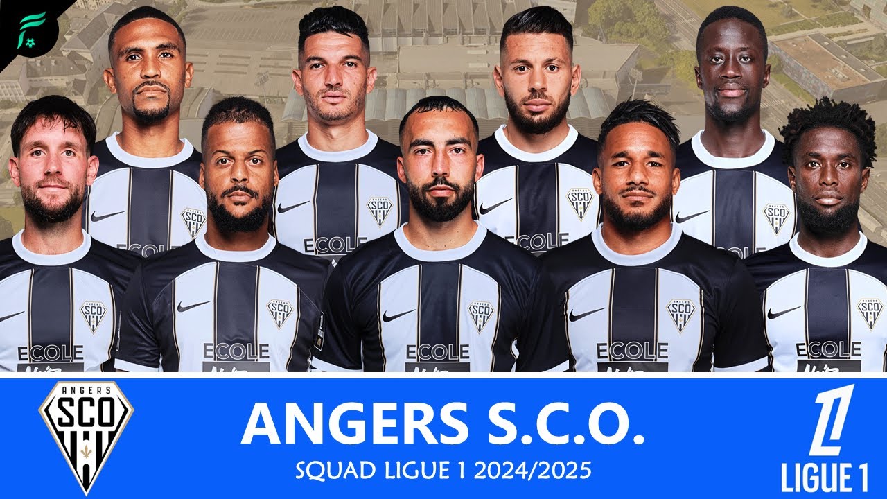 ANGERS S.C.O. ⚫️⚪️ SQUAD TEAMS for Ligue 1 Seasons 2024/2025 | FAN ...