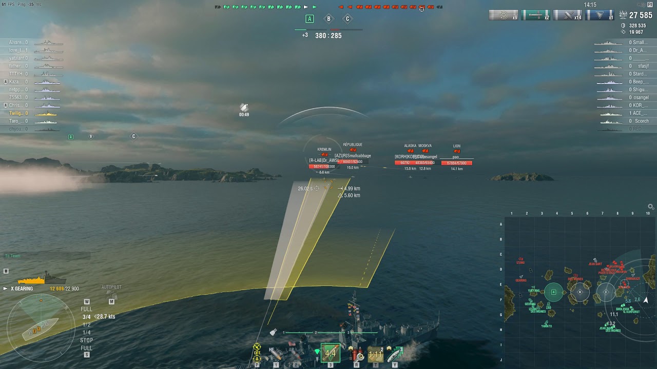 World Of Warships ASIA 26 Oct 2019 Gearing With 5 6km Concealment world-of-warships-asia-26-oct-2019-gearing-with-5-6km-concealment