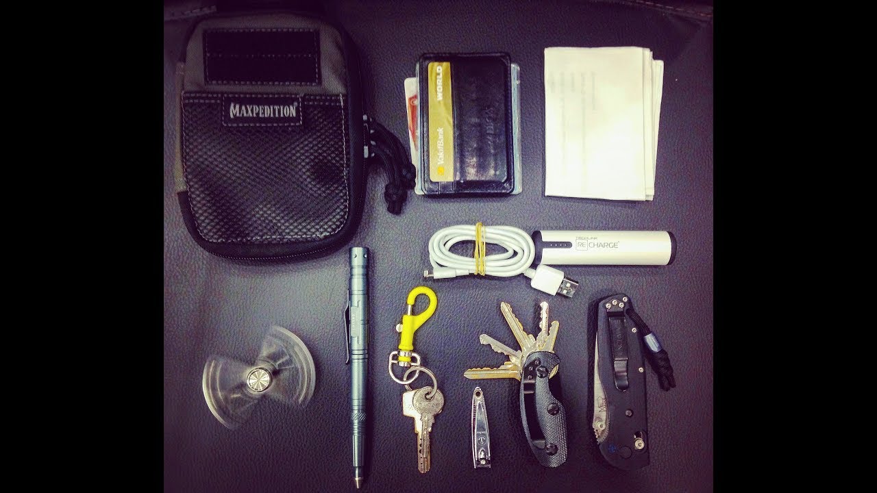 My EDC Check 2017 - Maxpedition Mini Organizer - (El çantası, günlük ...