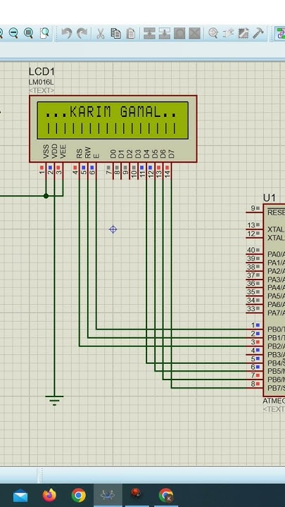 LCD interface AVR #microcontroller #programming - YouTube