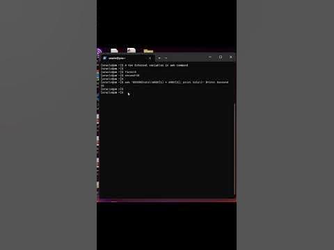 #shorts Use External Variables In AWK command Linux - YouTube